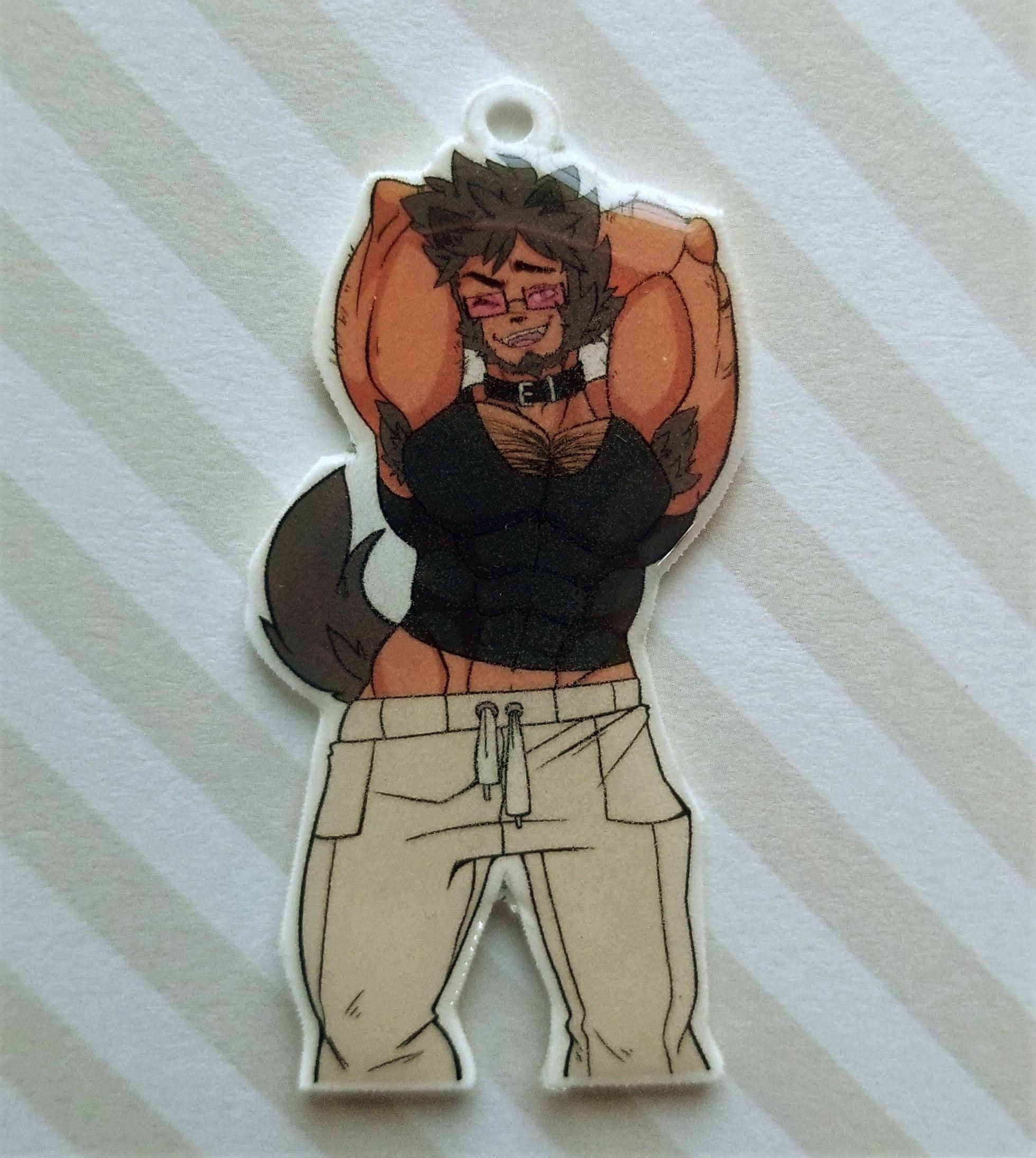 Samson Showing off His Muscles /// Bookmark Sticker Laminated - Etsy