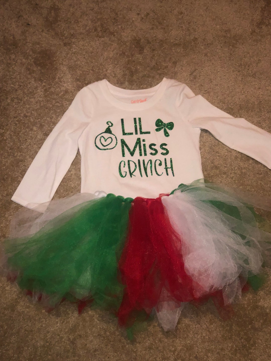 Girls Christmas Tutu Outfit Holiday Set - Etsy