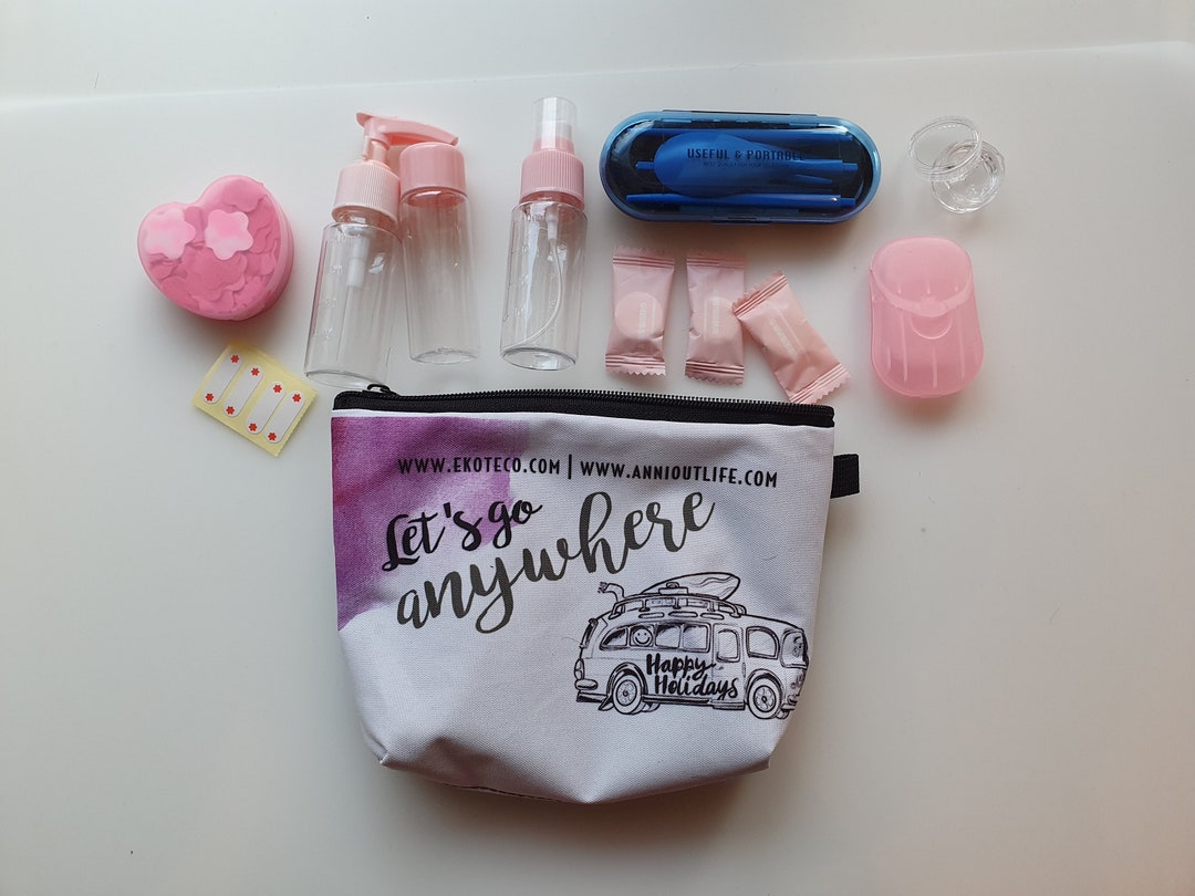 12-piece Travel Kit, Toiletries Set, Mini Travel Case - Etsy