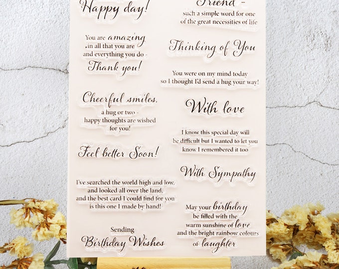 Inspirational Quotes Stamp,phrase Transparent Silicone Stamp,soft ...