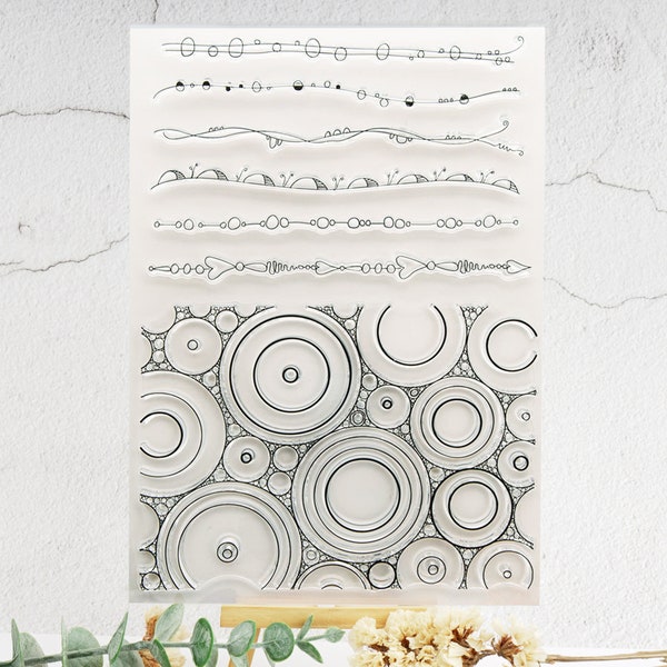 Border Rubber Stamp - Etsy