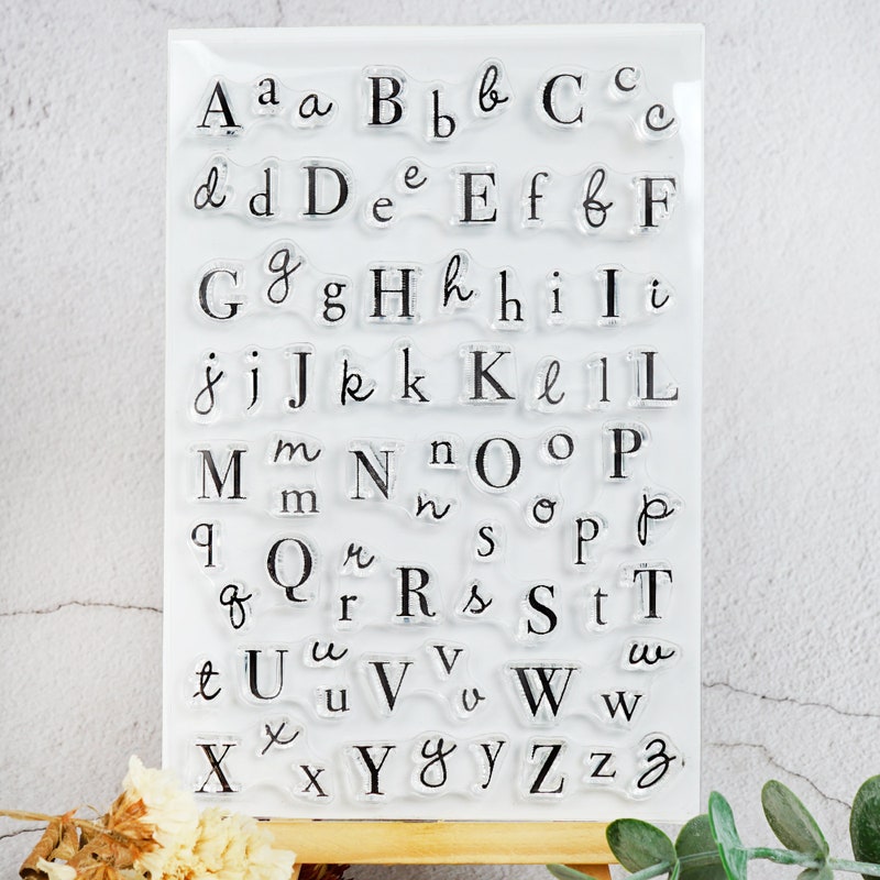 Clear Alphabet Stamps - Etsy