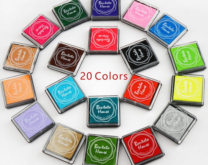 Craft Ink Pad Set of 20 Colors,stamps Ink Pad,colorful Inkpad,mini Ink ...