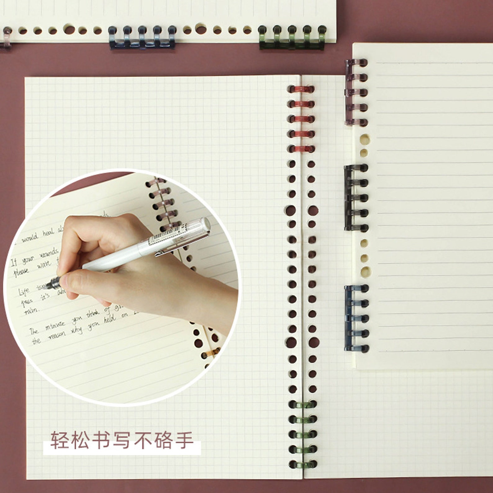 Coil Binding,plastic Binding Spiral Rings,diy Smart Ring Binder,a5,b5 ...