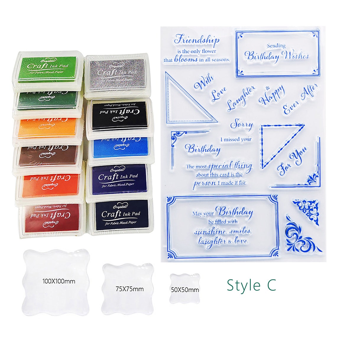 Frame Clear Transparent Stamp,border Clear Stamps,cling Photopolymer ...
