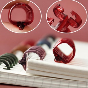 Coil Binding,plastic Binding Spiral Rings,diy Smart Ring Binder,a5,b5 ...