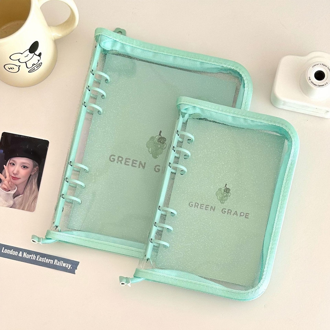 PVC Soft Cover A5/A6 Planner Binder,zipper Planner Cover,photo Album ...