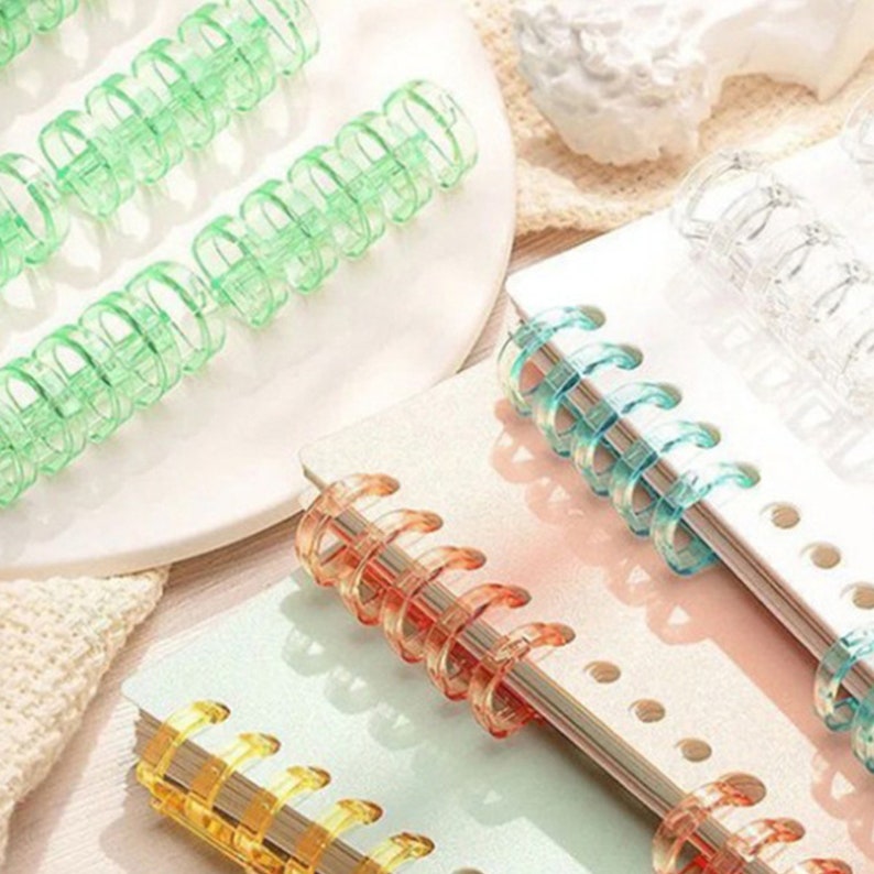 Plastic Binding Spiral Rings,coil Binding,diy Smart Ring Binder,a5,b5 ...