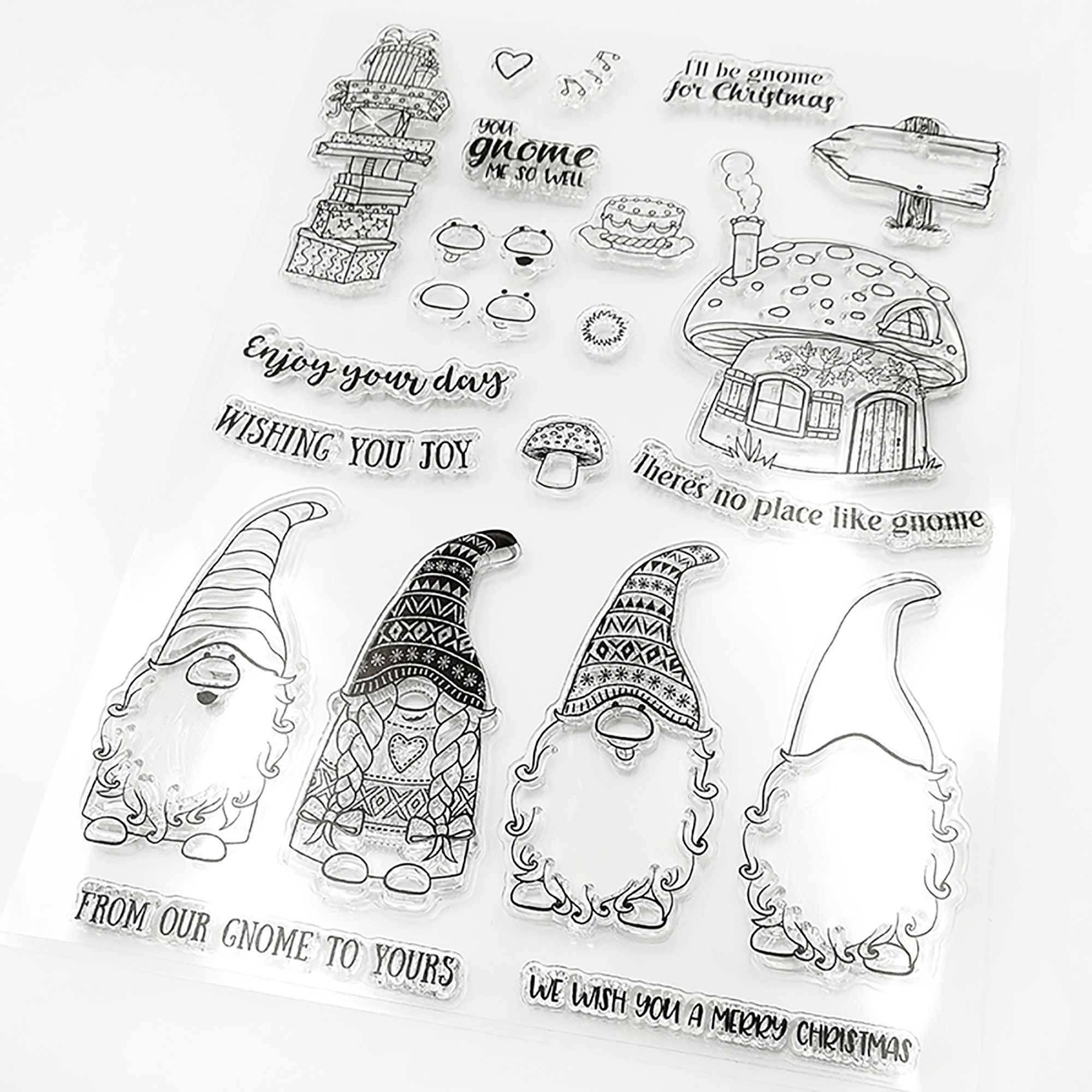 Gnome silicone stamp Transparent stamps Clear Stamp Theres no | Etsy