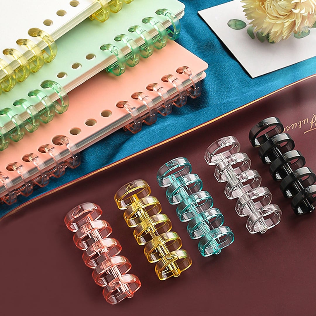 Plastic Binding Spiral Rings,coil Binding,diy Smart Ring Binder,a5,b5 ...