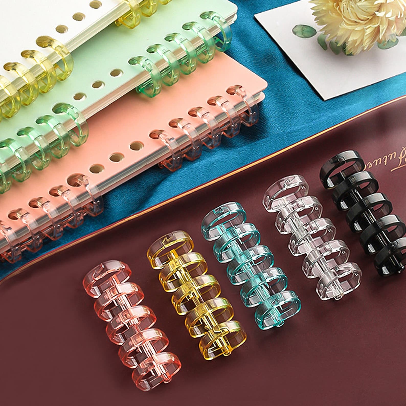 Plastic Binding Spiral Rings,coil Binding,diy Smart Ring Binder,a5,b5 ...