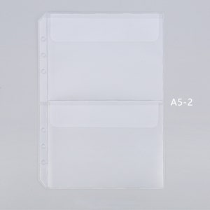A5/A6 Zipper Pouch,pvc Pocket Pouch With 6 Holes for Planner,card ...
