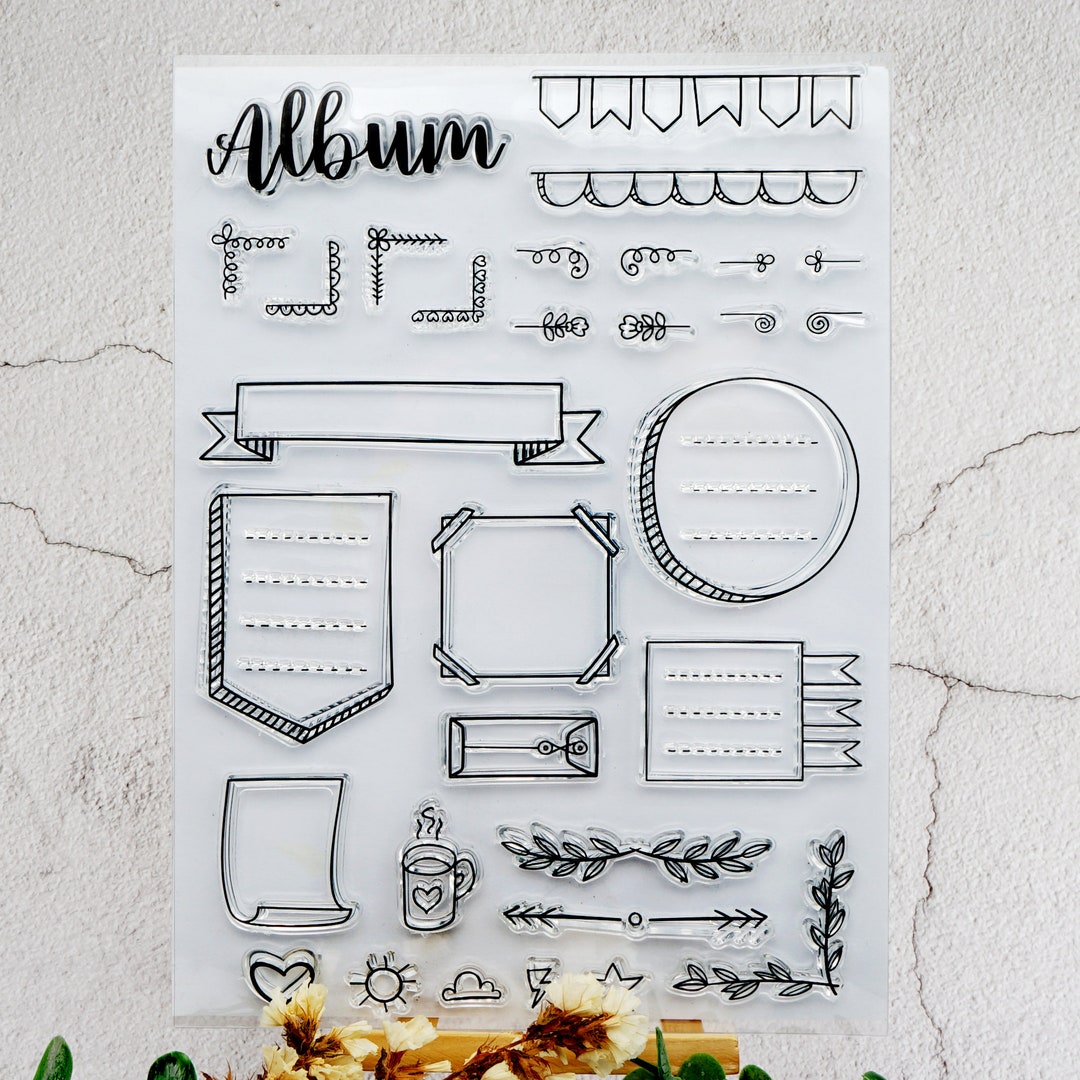 Icon Stamps,border and Frame Stamps,holiday Banner Stamps for Creating ...