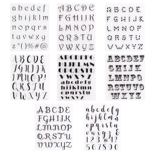 Cursive Alphabet Stamps - Etsy