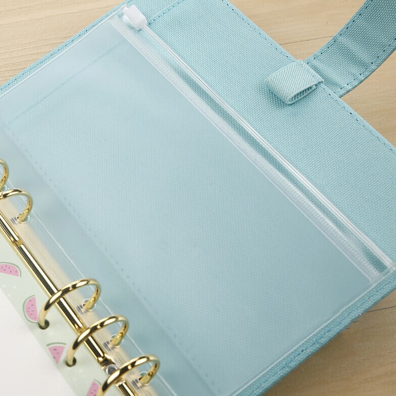 A5/A6 Personal PVC Pocket Insert,zipper Pouch,card Holder,stickers ...