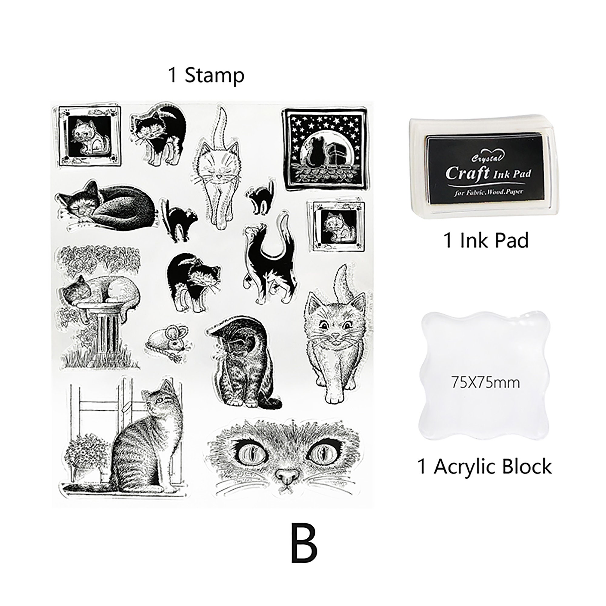 Cats Stamps,clear Stamp,transparent Clear Stamp Set,cute Cat Head Stamp ...