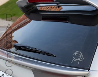 Middle Finger Vinyl Decal Sticker Funny Auto Car Bumper Window 3M DIY ...