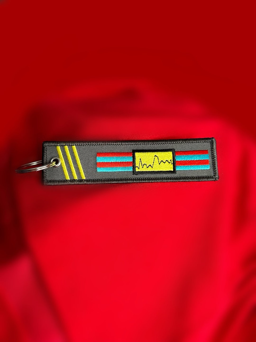 Your Turn to Die Collar Embroidered Keychain - Etsy