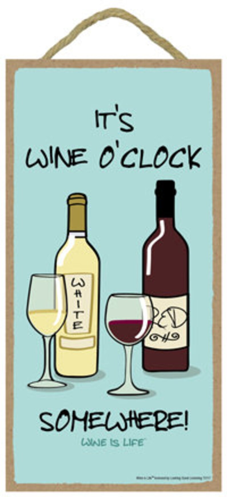 Wine is Life Assorted Wood Signs - Etsy