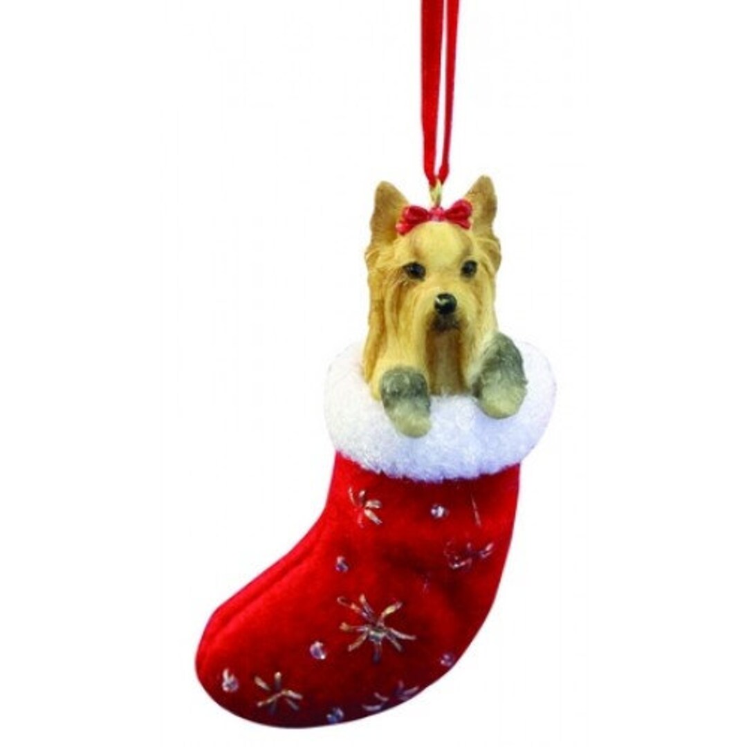 Yorkshire Terrier Yorkie Santa's Little Pals Dog Christmas Ornament - Etsy
