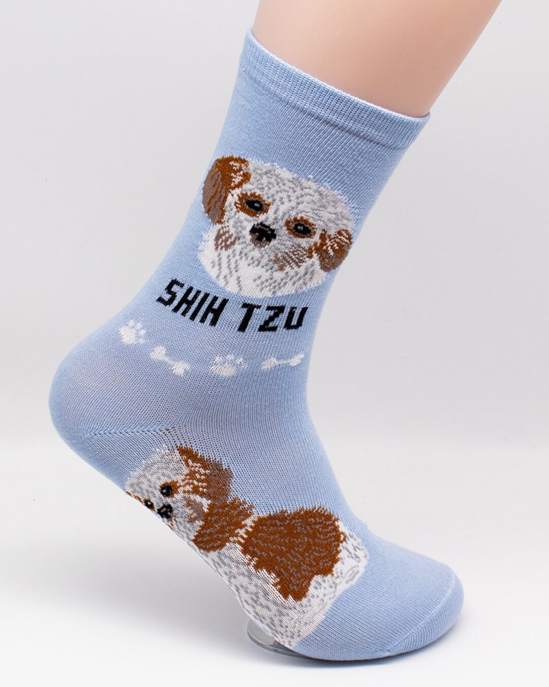 Shih Tzu Dog Breed Lightweight Stretch Cotton Adult Socks - Etsy