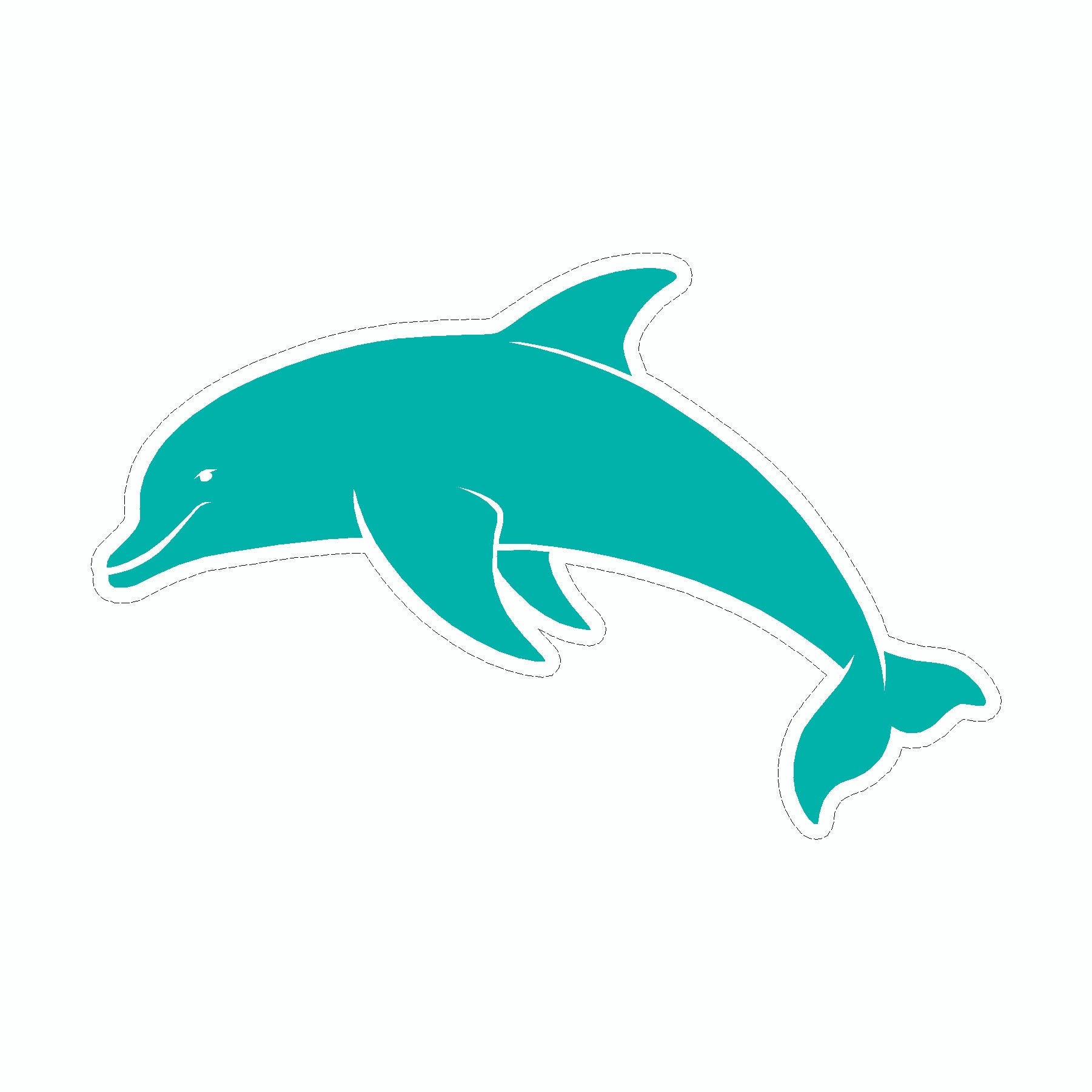 Dolphin Vinyl Car Decal Sticker - Etsy