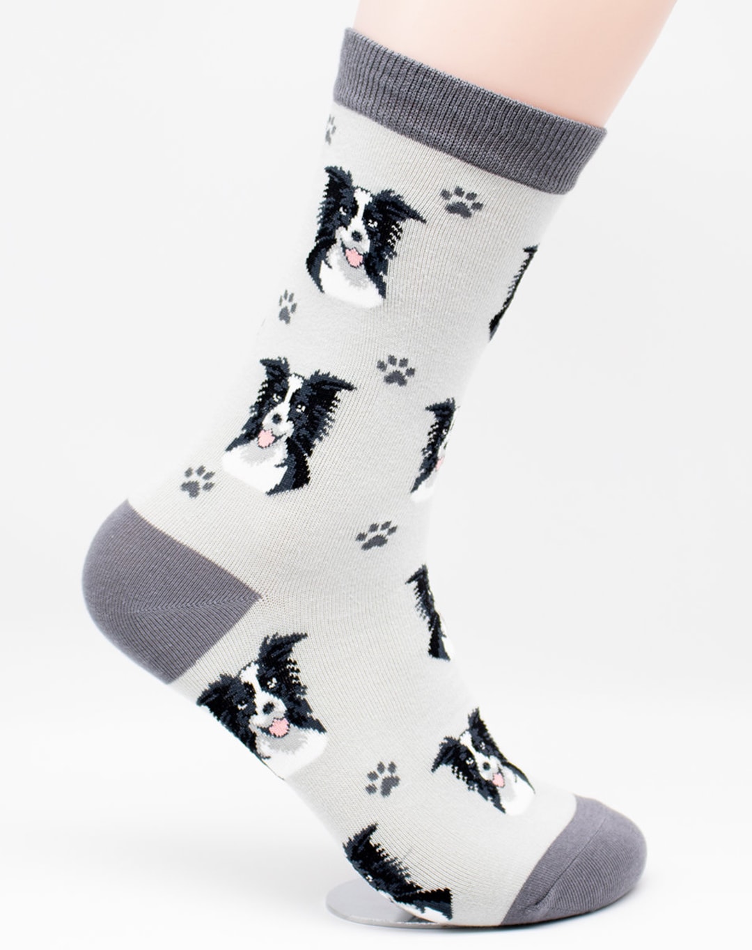 Assorted Border Collie Dog Breed Lightweight Stretch Cotton Adult Socks ...