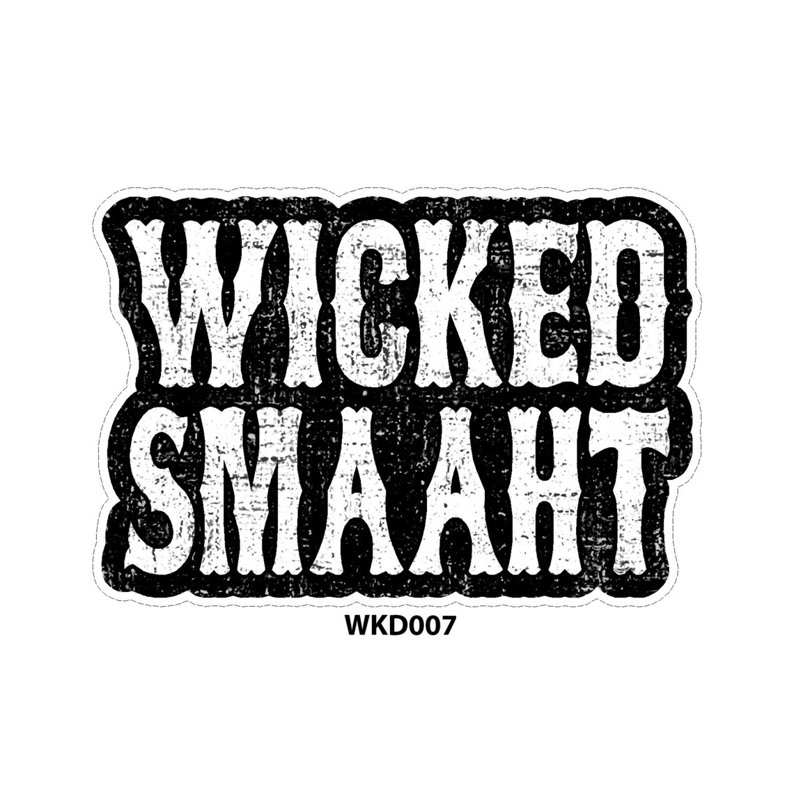 Wicked Smaaht Smart Maine Boston Accent Vinyl Car Decal | Etsy