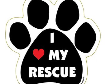 I Love My Rescue Dog - Etsy
