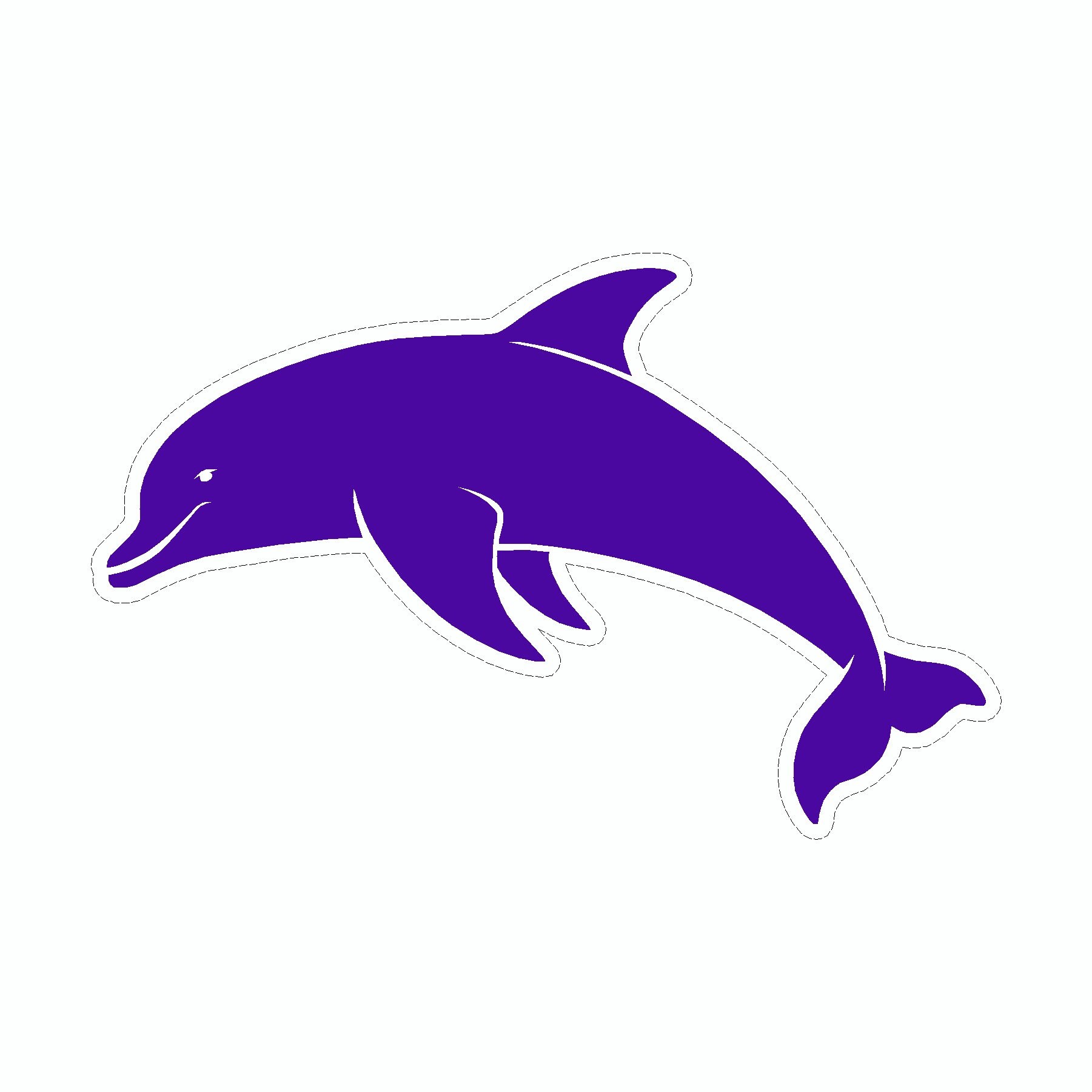 Dolphin Vinyl Car Decal Sticker - Etsy