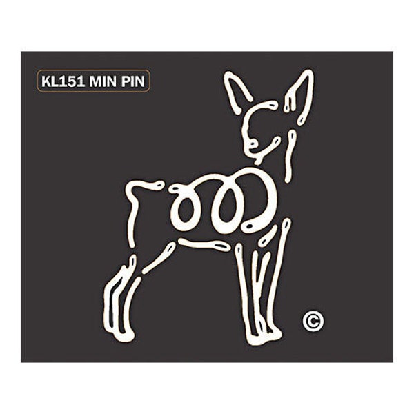 Miniature Pinscher Decal - Etsy