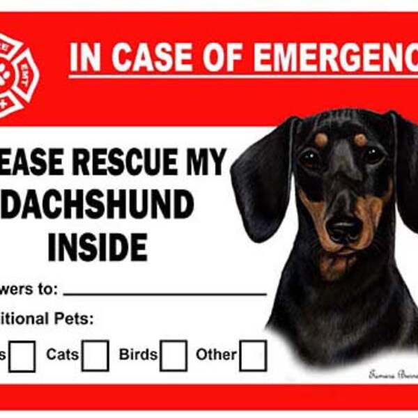 Window Clings Dachshund - Etsy