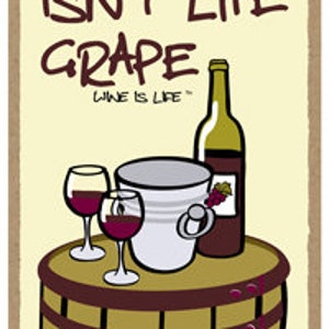 Wine is Life Assorted Wood Signs - Etsy