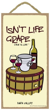 Wine is Life Assorted Wood Signs - Etsy