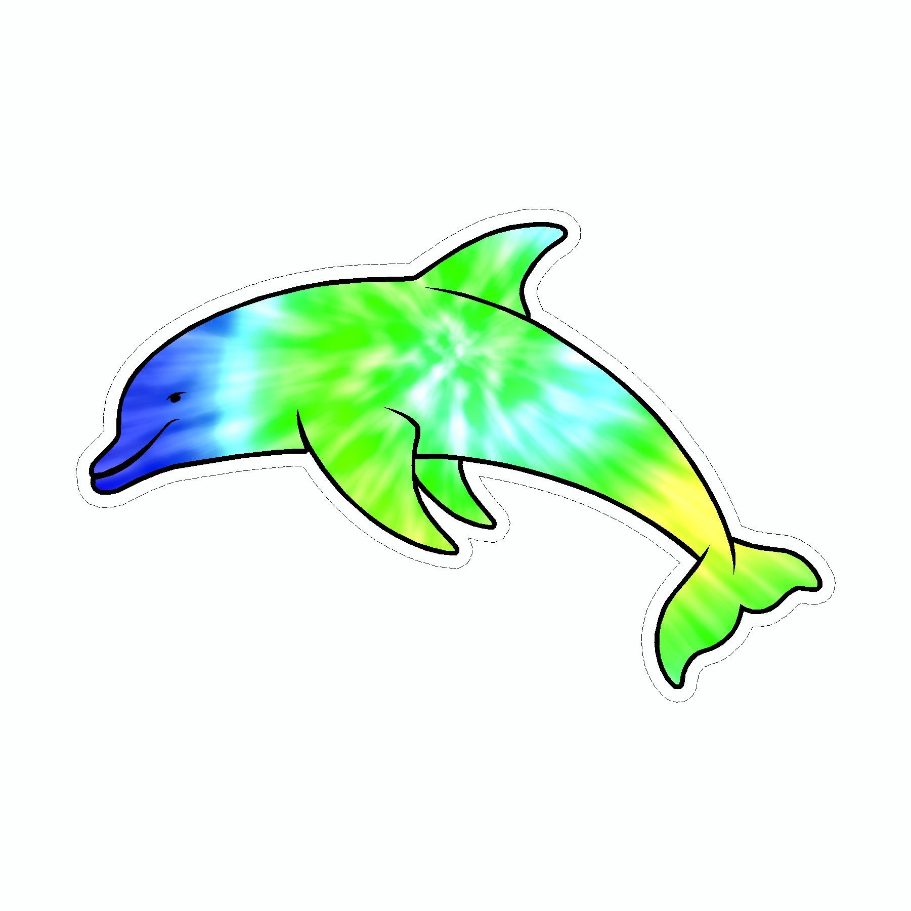 Dolphin Vinyl Car Decal Sticker - Etsy