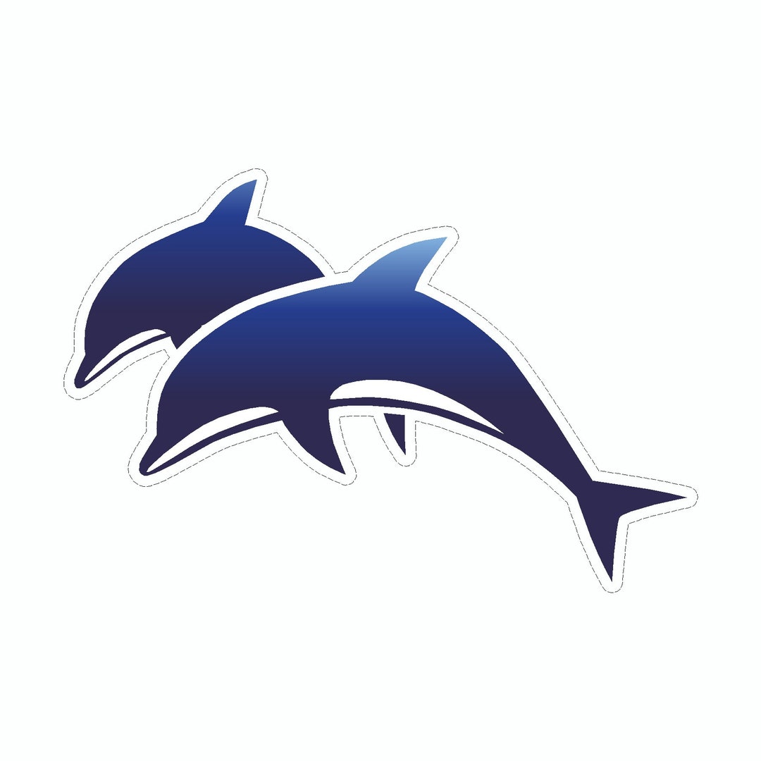 Dolphin Vinyl Car Decal Sticker - Etsy