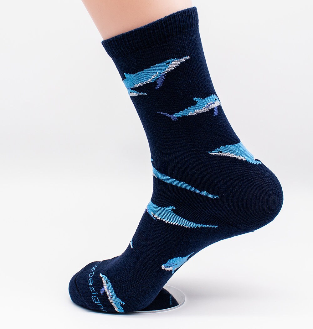 Sea Life Dolphins Novelty Socks - Etsy