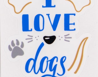Love Dogs Decal | Etsy