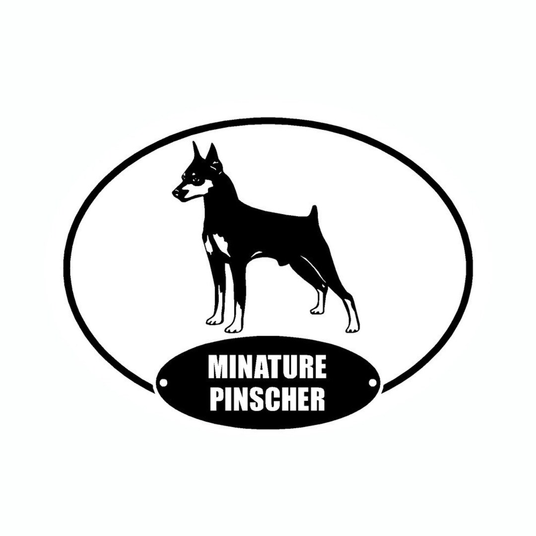Miniature Pinscher Min Pin Euro Vinyl Car Decal Sticker - Etsy