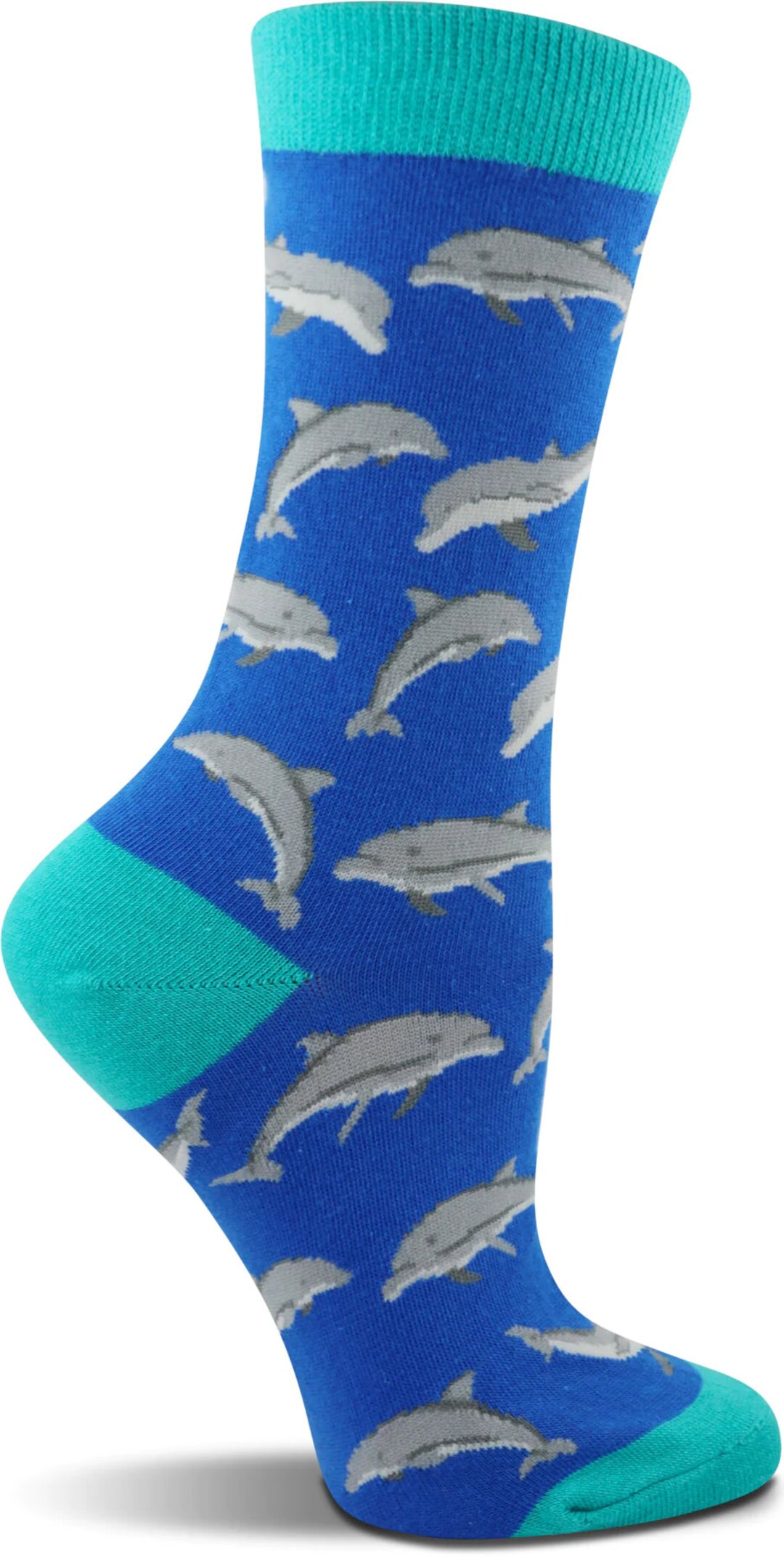 Dolphins Ocean Sea Mammal Stretch Cotton Adult Socks - Etsy