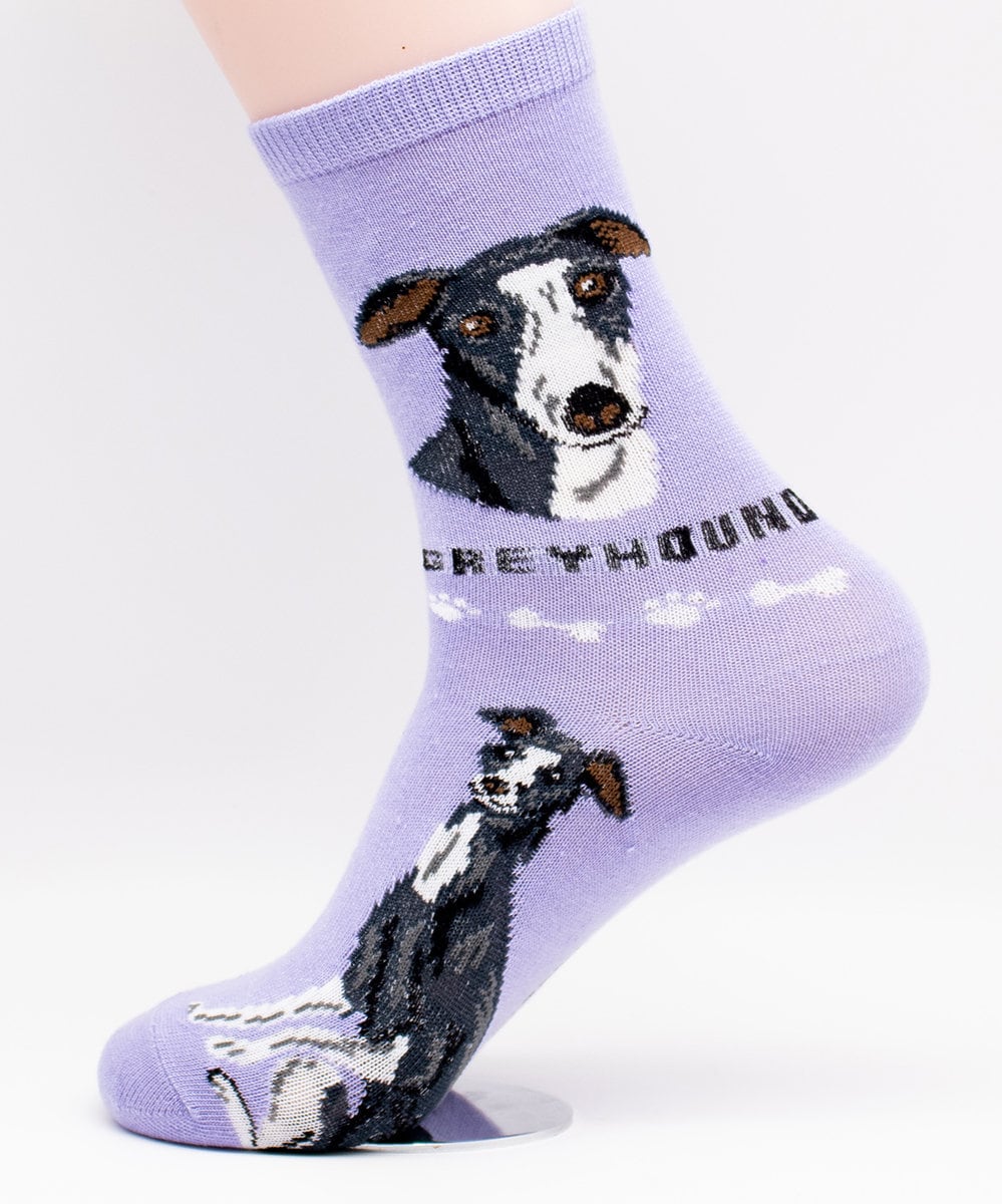 Greyhound Dog Breed Lightweight Stretch Cotton Adult Socks | Etsy