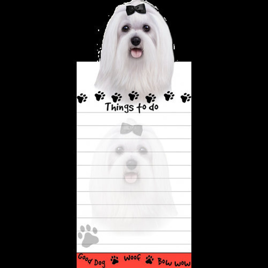 Assorted Maltese Magnetic Post It Dog Breed Stationery Notepad - Etsy