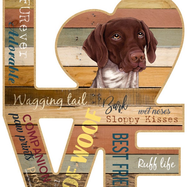 German Shorthair Pointer Metal Sign - Etsy