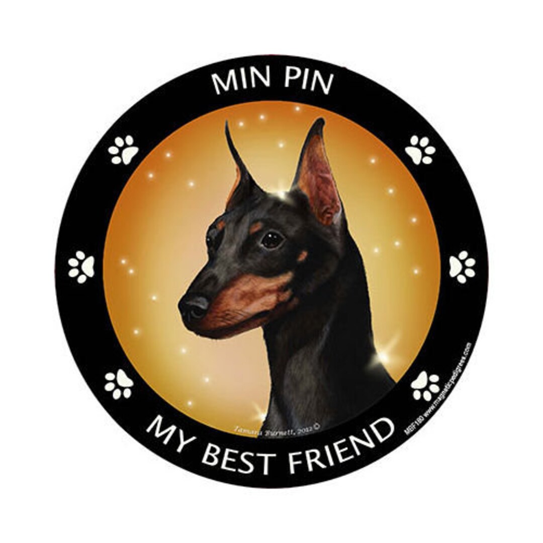 Miniature Pinscher Min Pin My Best Friend Dog Magnet - Etsy