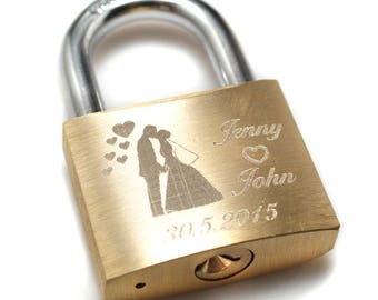 Engraved Padlock | Etsy