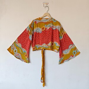 Beautiful Silk Sari Crop Top, Indian Silk Crop Top, Women's Clothing ...