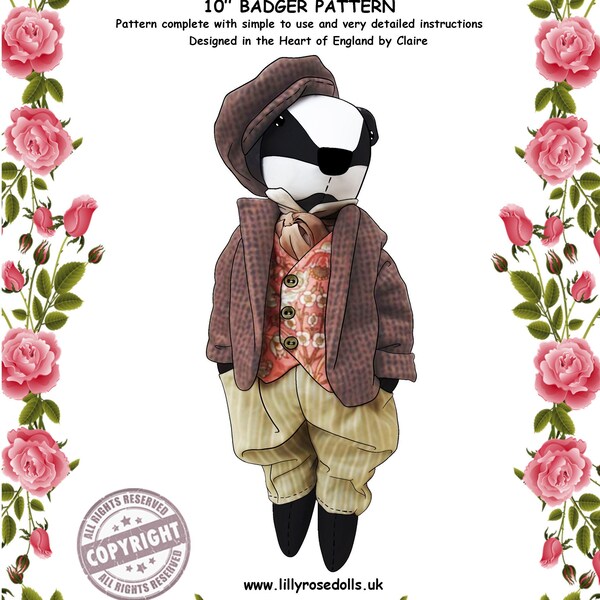 Badger Pattern - Etsy