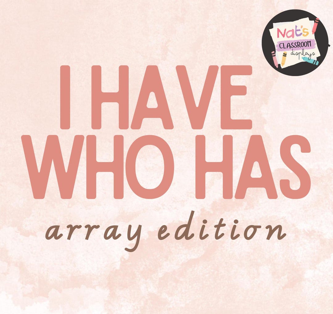 I Have , Who Has - Multiplication Arrays - 16 Cards - Etsy