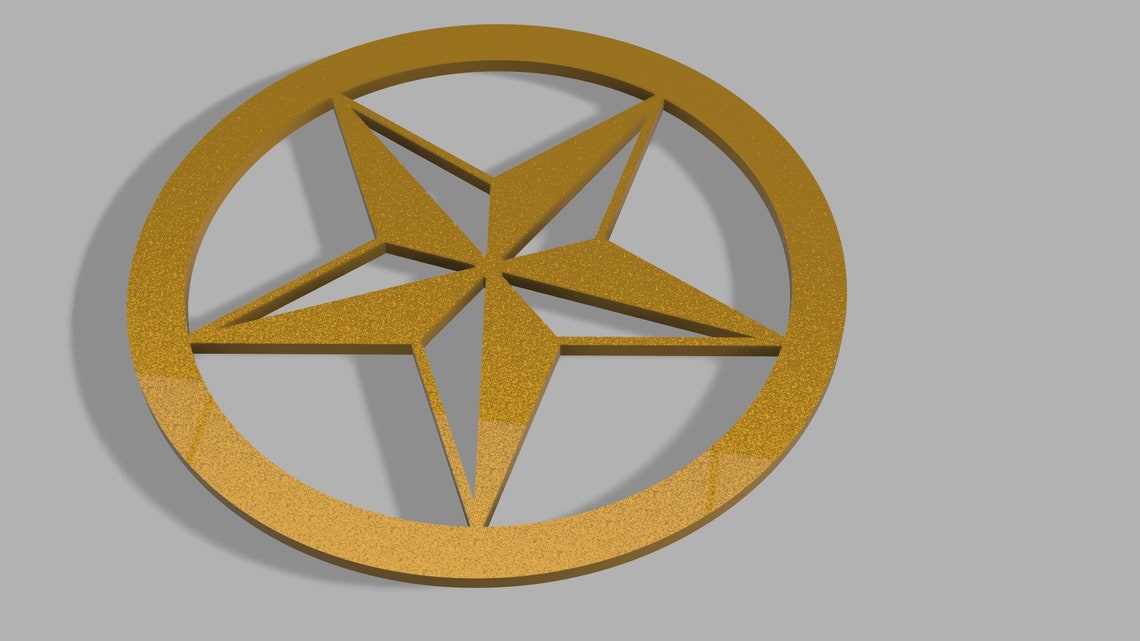Nautical Star .dxf for Cnc Laser, Plasma, Router. - Etsy