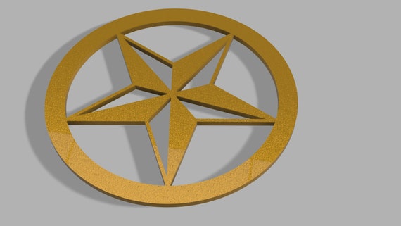Nautical Star .dxf for Cnc Laser Plasma Router. - Etsy